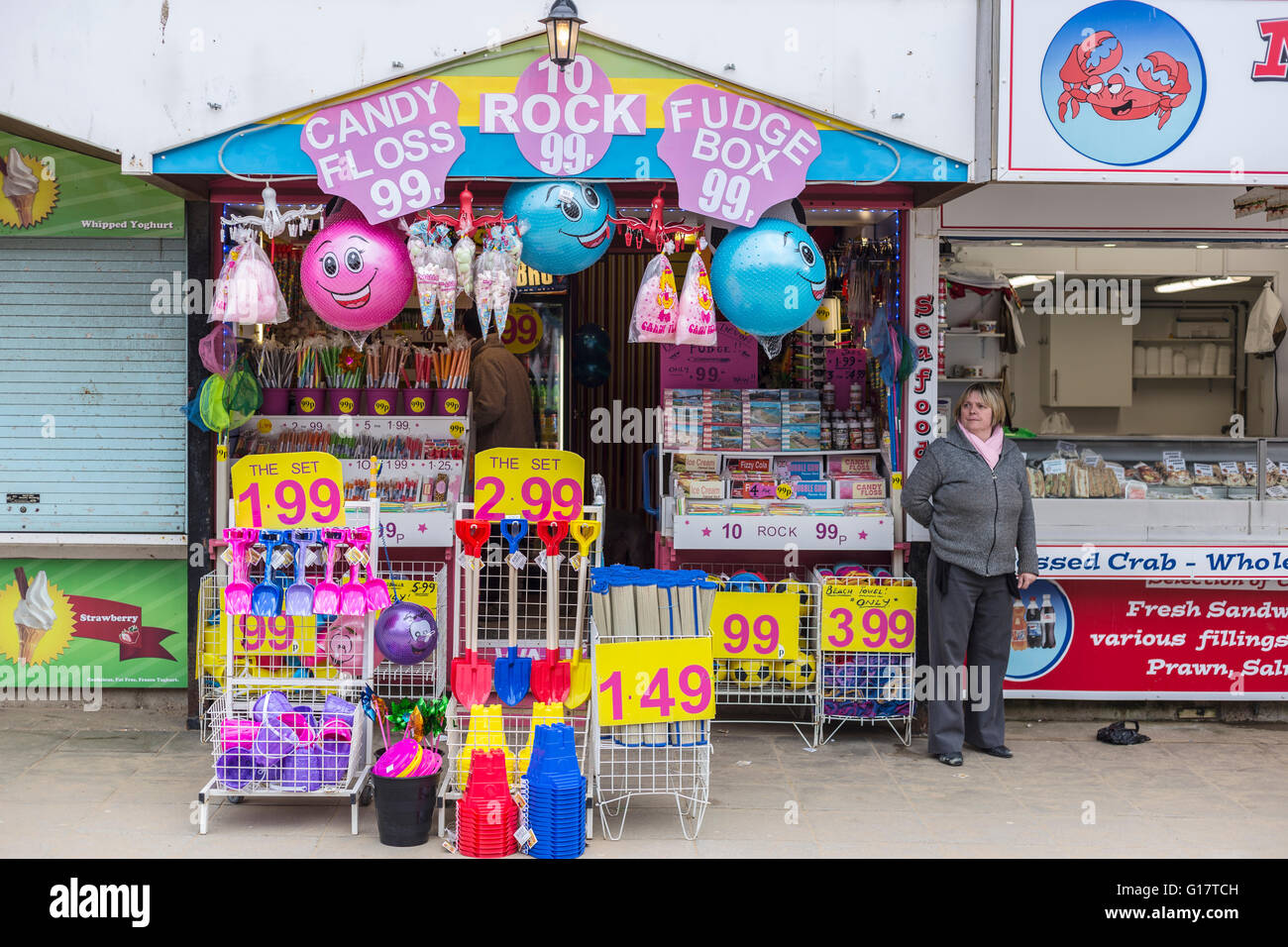 Candy Floss Stall Stock Photo - Alamy