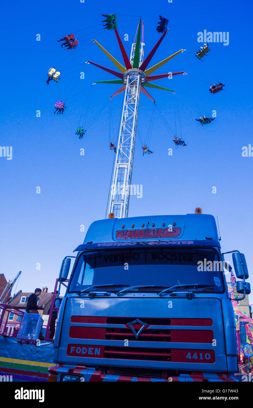 "Star Flyer" ride by Freddie Stokes at the May Fair, Market Place ...