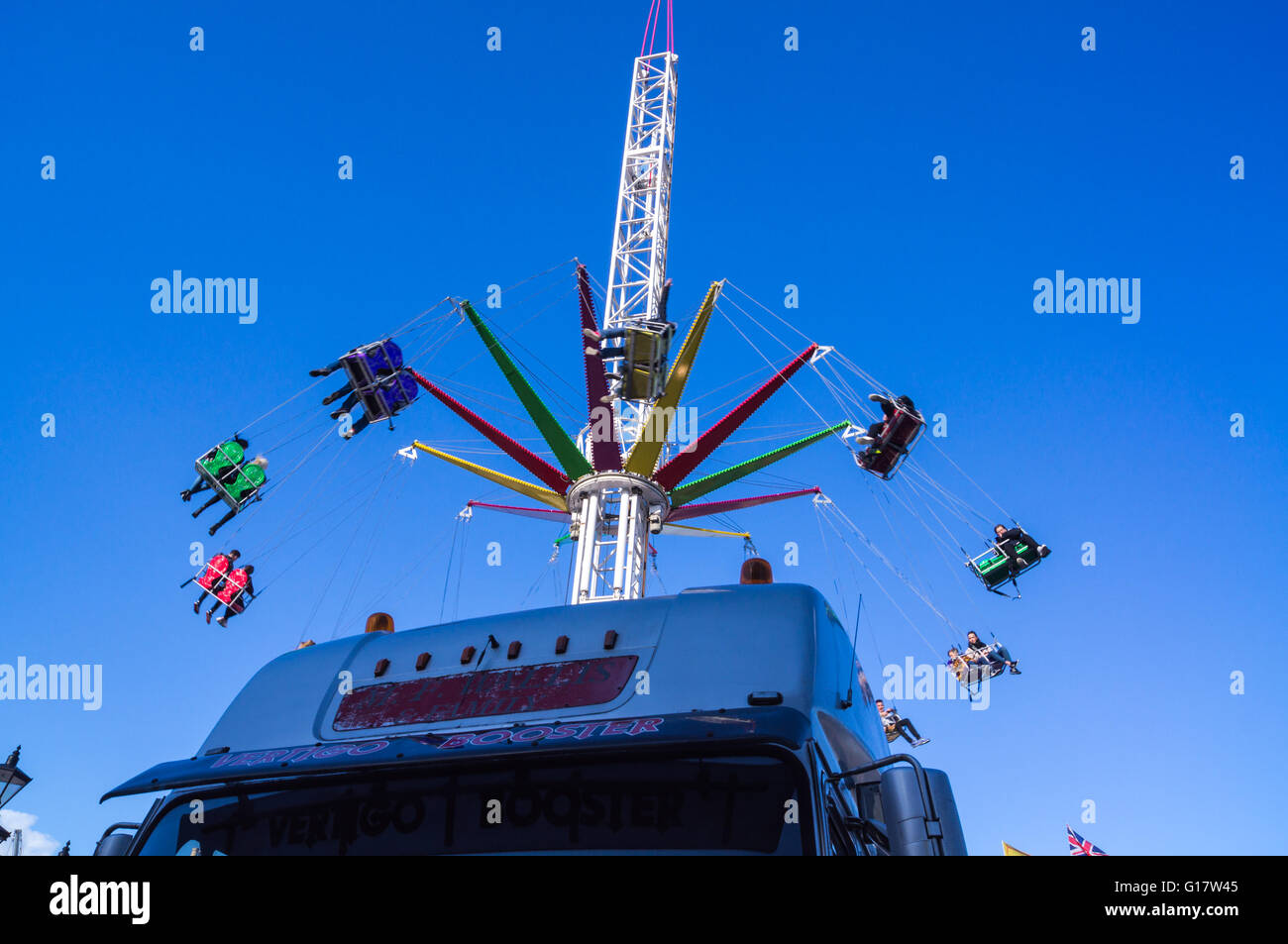 "Star Flyer" ride by Freddie Stokes at the May Fair, Market Place ...