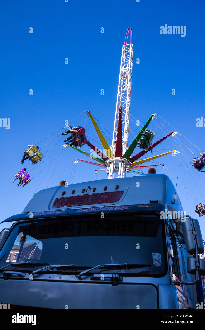 "Star Flyer" ride by Freddie Stokes at the May Fair, Market Place ...
