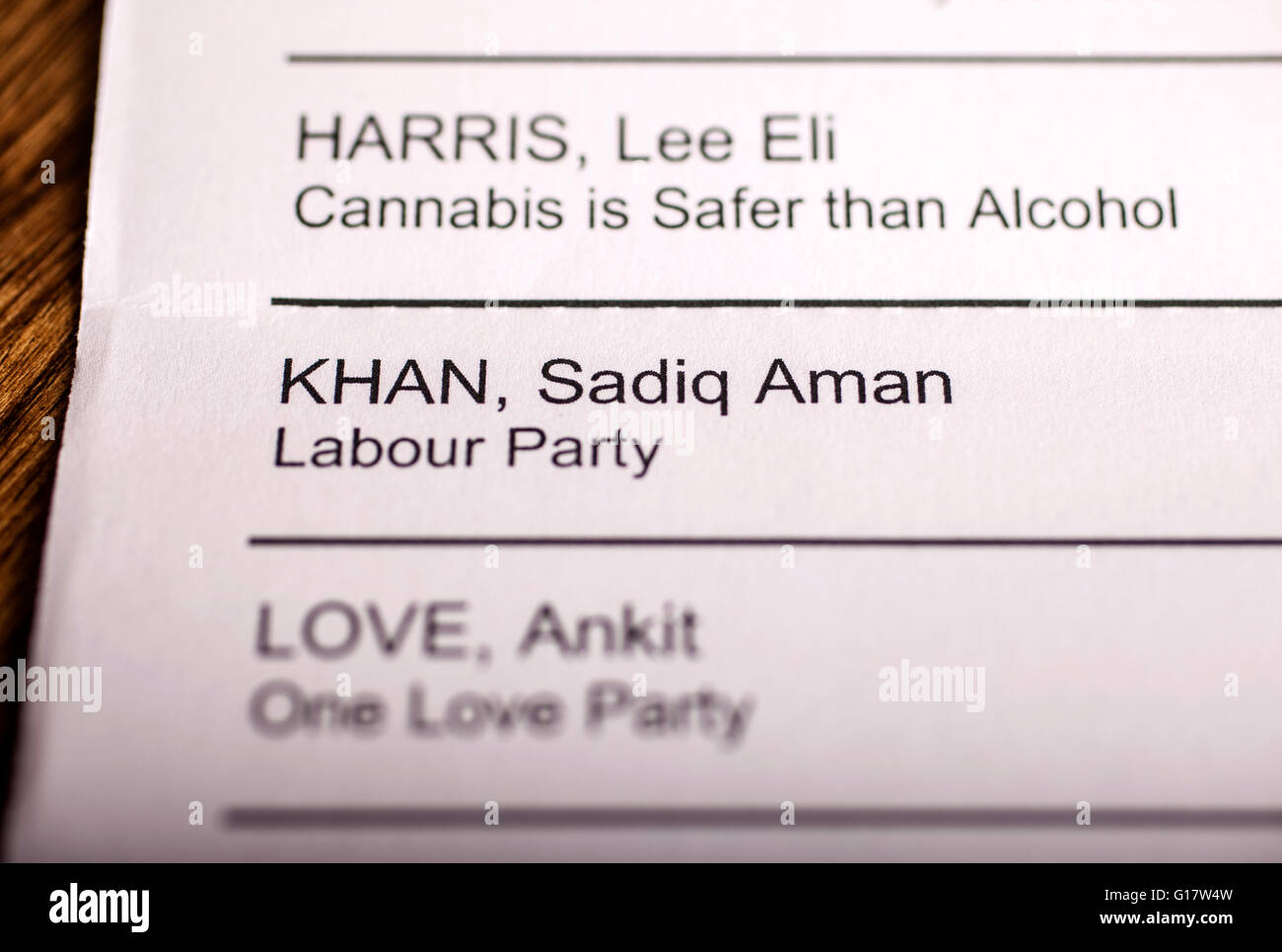 Sadiq khan 2016 election hi-res stock photography and images - Alamy