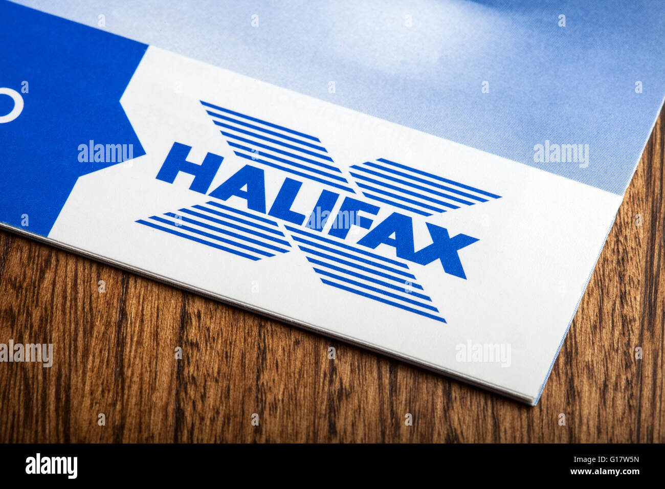 LONDON, UK - APRIL 25TH 2016: The logo for Halifax Bank on one of their ...