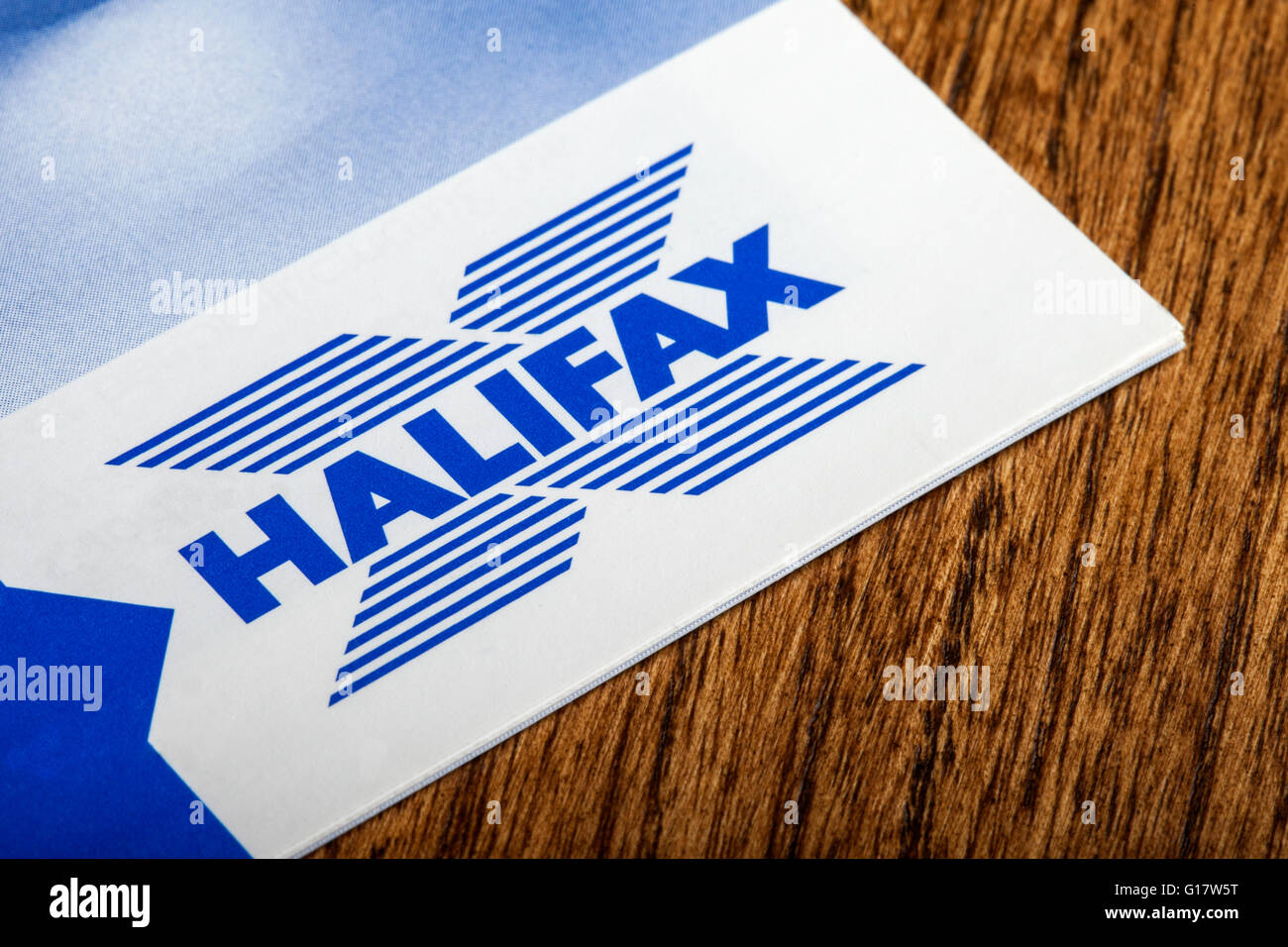 LONDON, UK - APRIL 25TH 2016: The logo for Halifax Bank on one of their ...