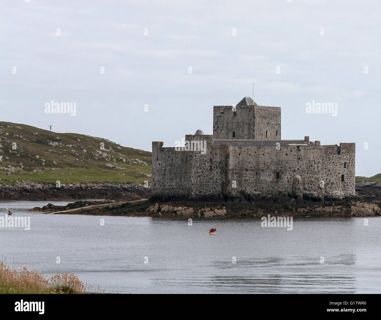 Kisimul Castle in Castlebay,Barra, Scotland, is the old stronghold of ...