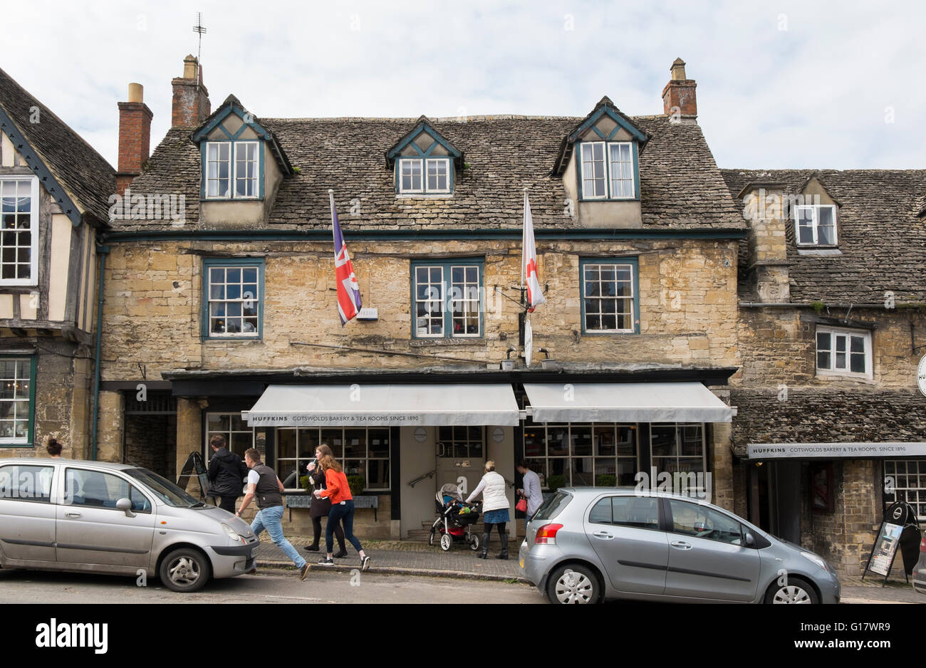 Huffkins Bakery and tearoom on the High Street on the A361 through ...