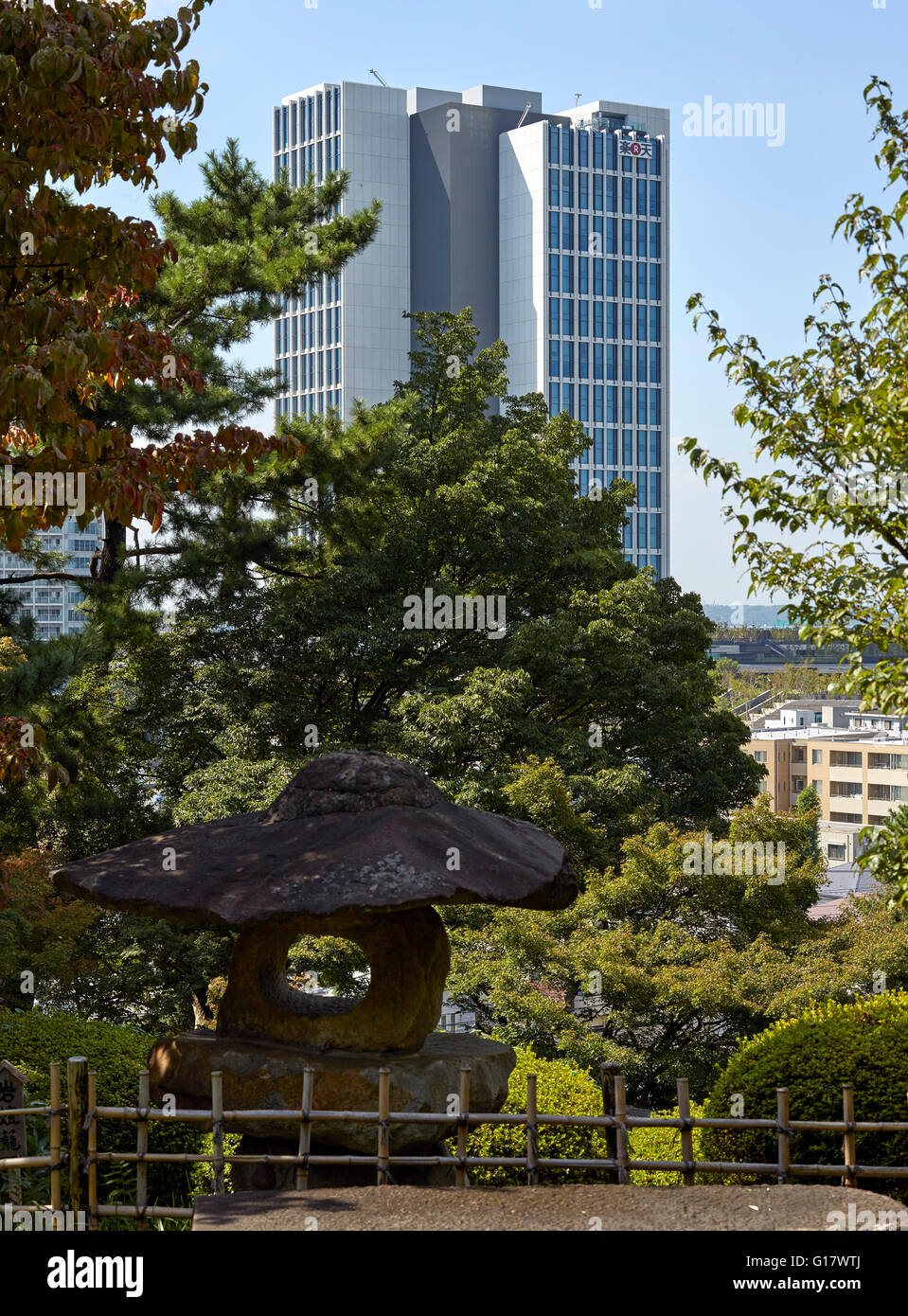 Distant high level view from Gotoh Museum gardens. Futako-Tamagawa ...