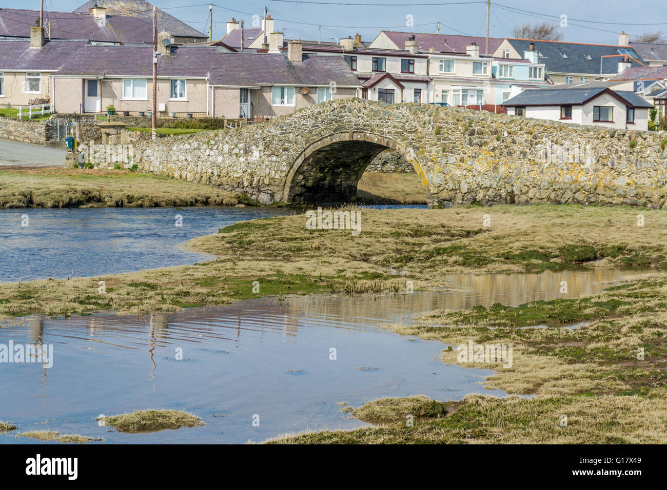 The Bridge at Aberffraw, Anglesey Stock Photo - Alamy