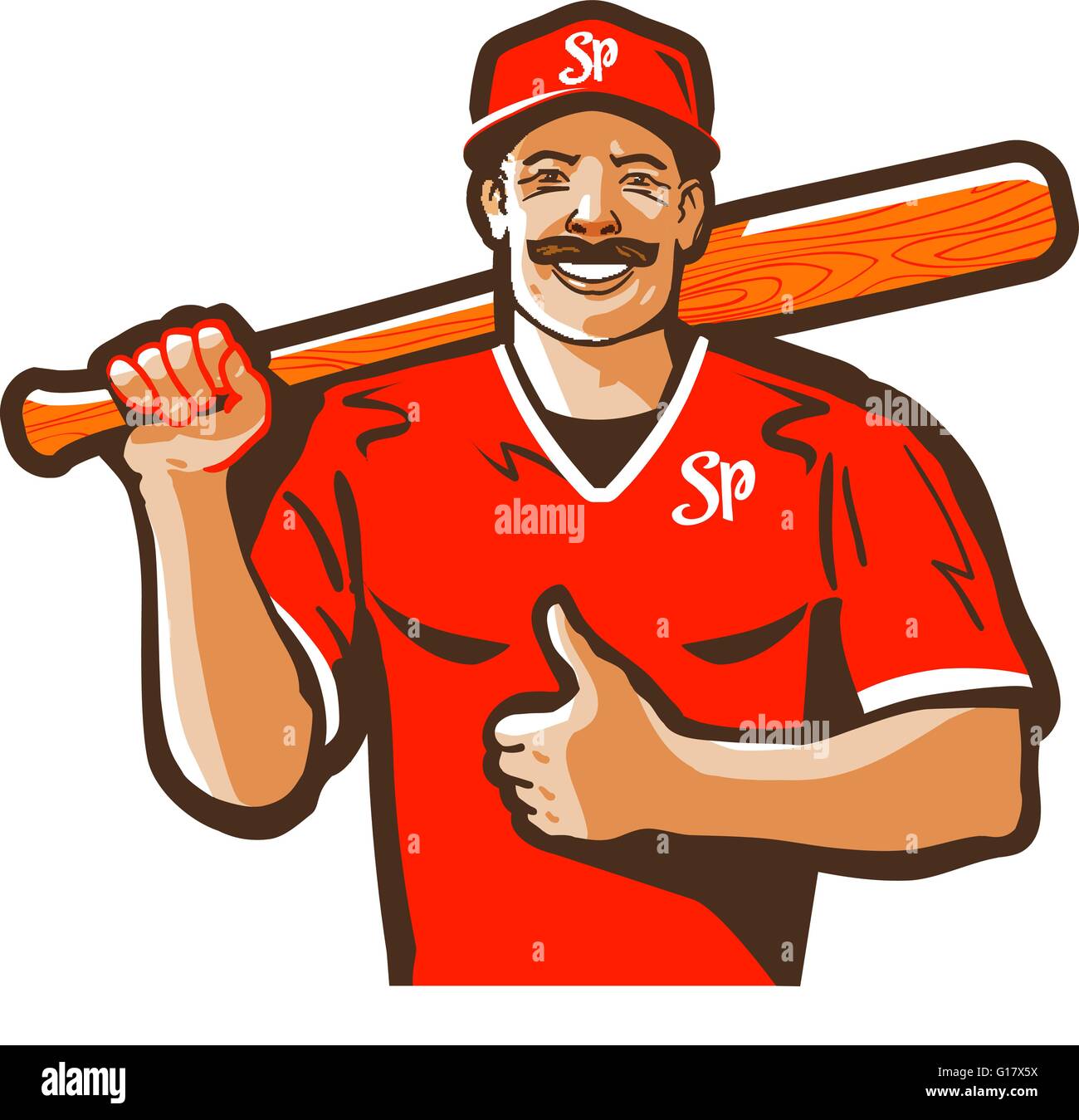 baseball vector logo. player or sport icon Stock Vector Image & Art - Alamy