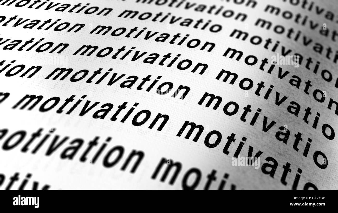 written of motivation on paper Stock Photo - Alamy