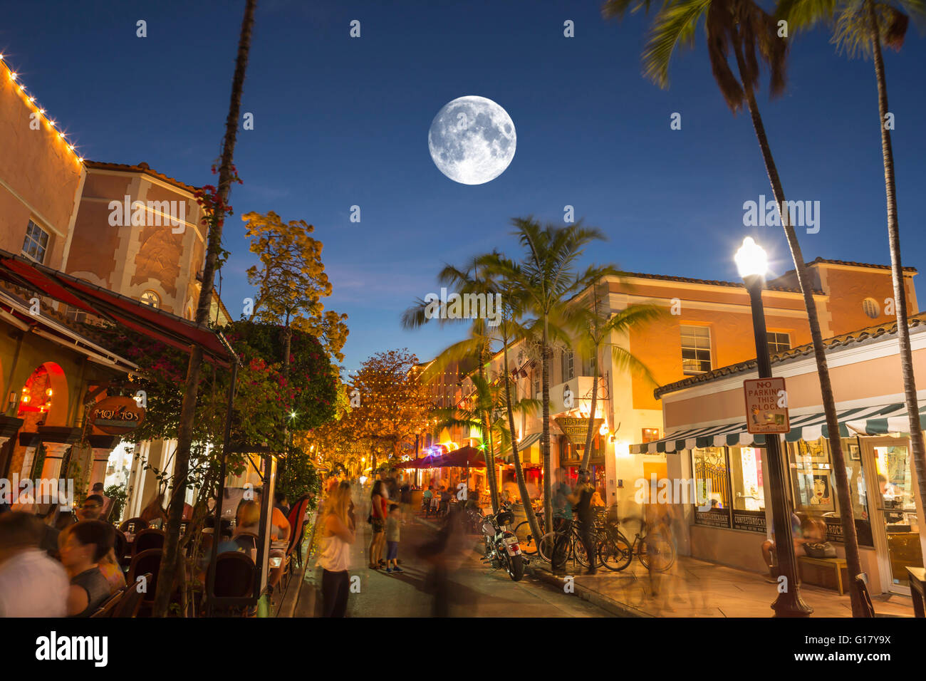 RESTAURANTS ESPANOLA WAY HISTORIC SPANISH VILLAGE MIAMI BEACH FLORIDA ...