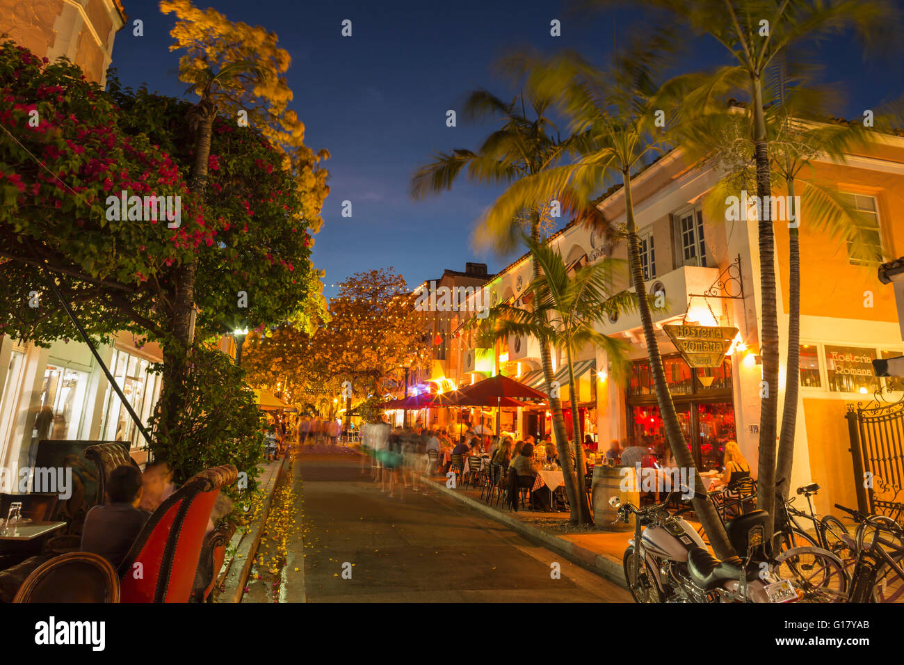 RESTAURANTS ESPANOLA WAY HISTORIC SPANISH VILLAGE MIAMI BEACH FLORIDA ...