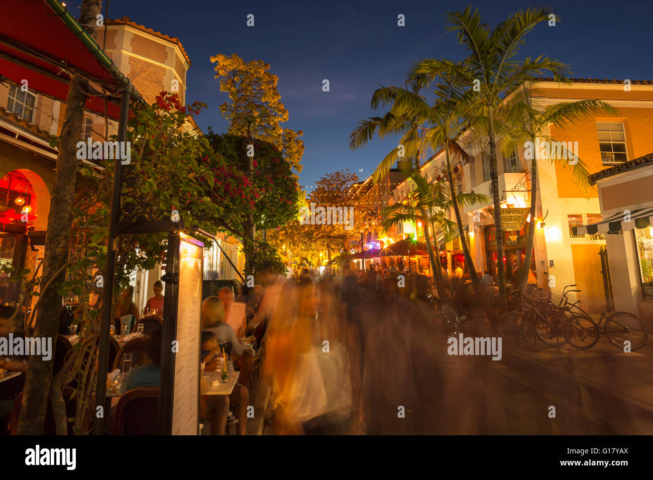 RESTAURANTS ESPANOLA WAY HISTORIC SPANISH VILLAGE MIAMI BEACH FLORIDA ...