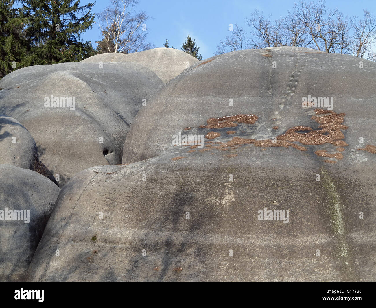 Interesting rock formation - Elephants Rocks Stock Photo - Alamy