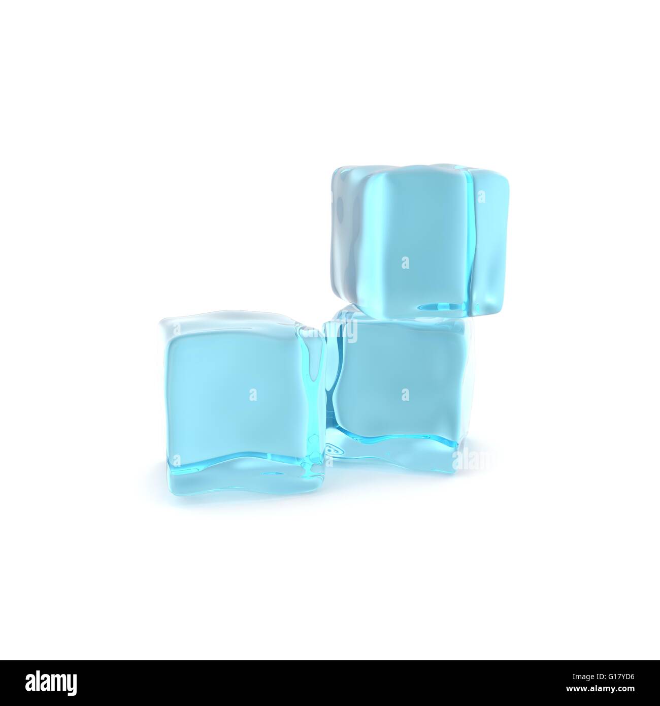 Group of ice cubes isolated on white background Stock Photo - Alamy
