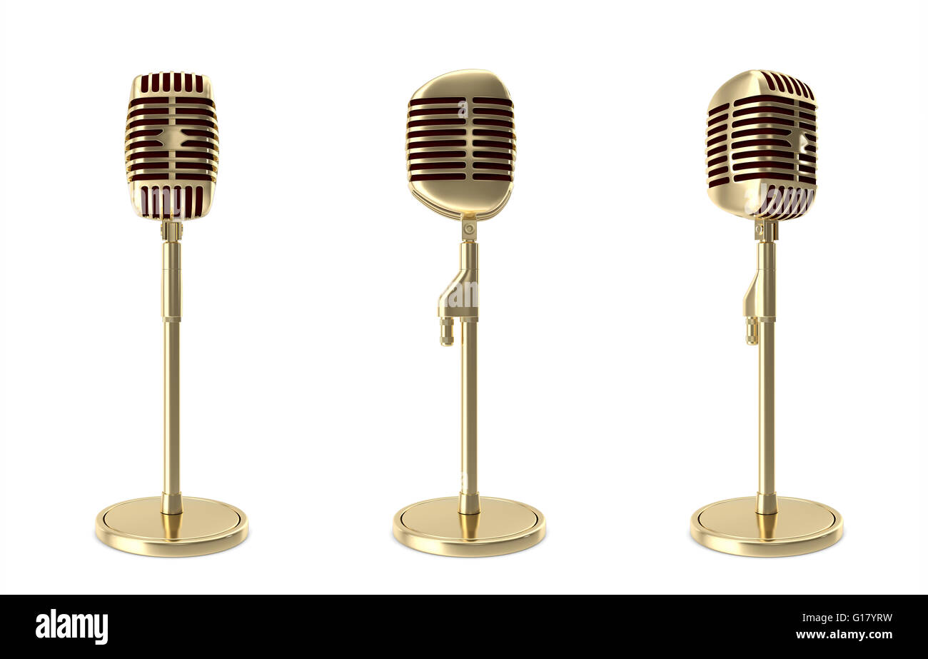 Microphone set collection hi-res stock photography and images - Alamy
