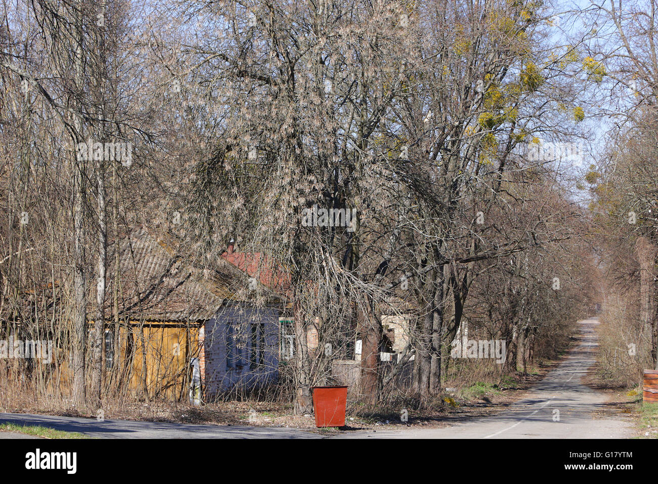 Abandoned buildings in Chernobyl City, Oblast Chernobyl, Ukraine Stock ...