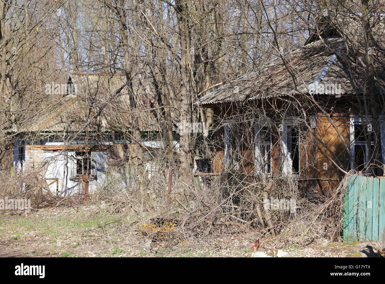 Abandoned buildings in Chernobyl City, Oblast Chernobyl, Ukraine Stock ...