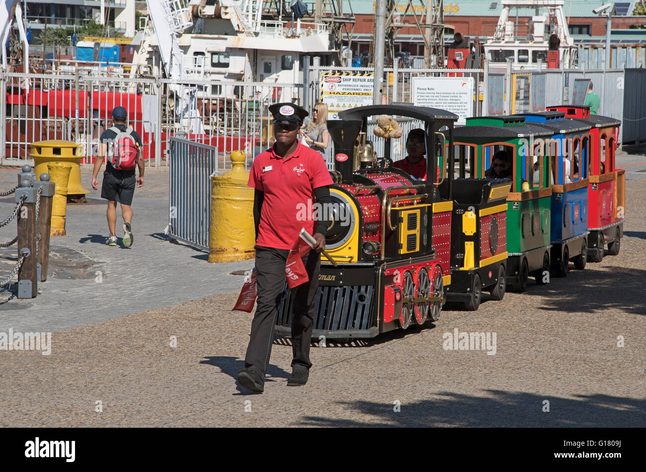 Flag man train hi-res stock photography and images - Alamy