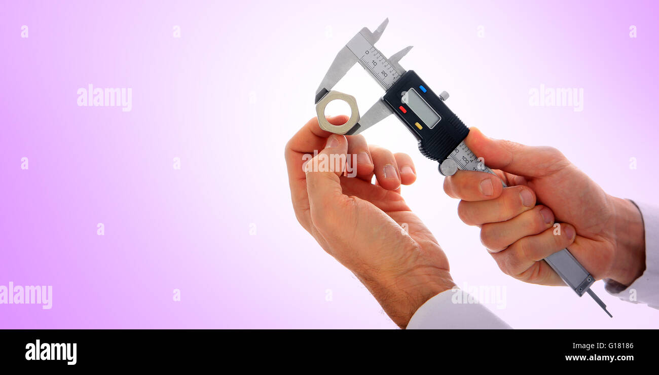 High precision digital caliper, construction and architecture concepts ...