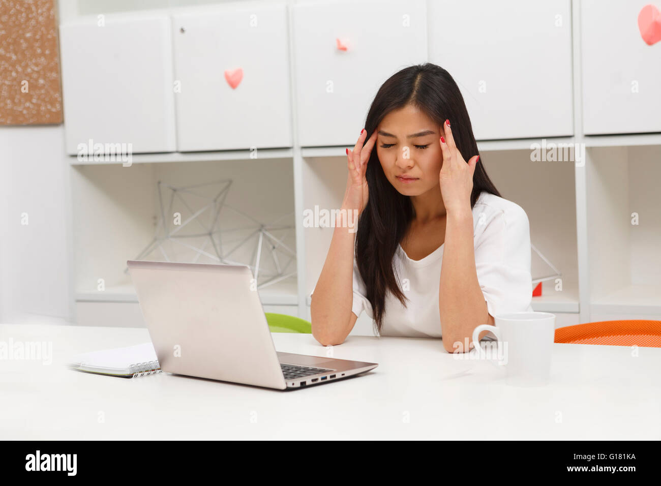 Asian student studying Stock Photo - Alamy