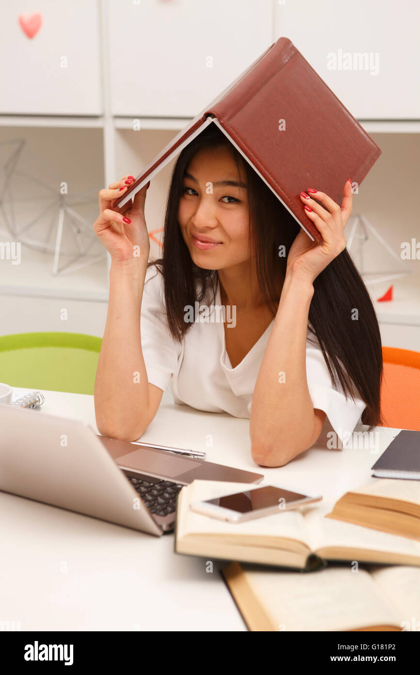Asian student playing Stock Photo - Alamy