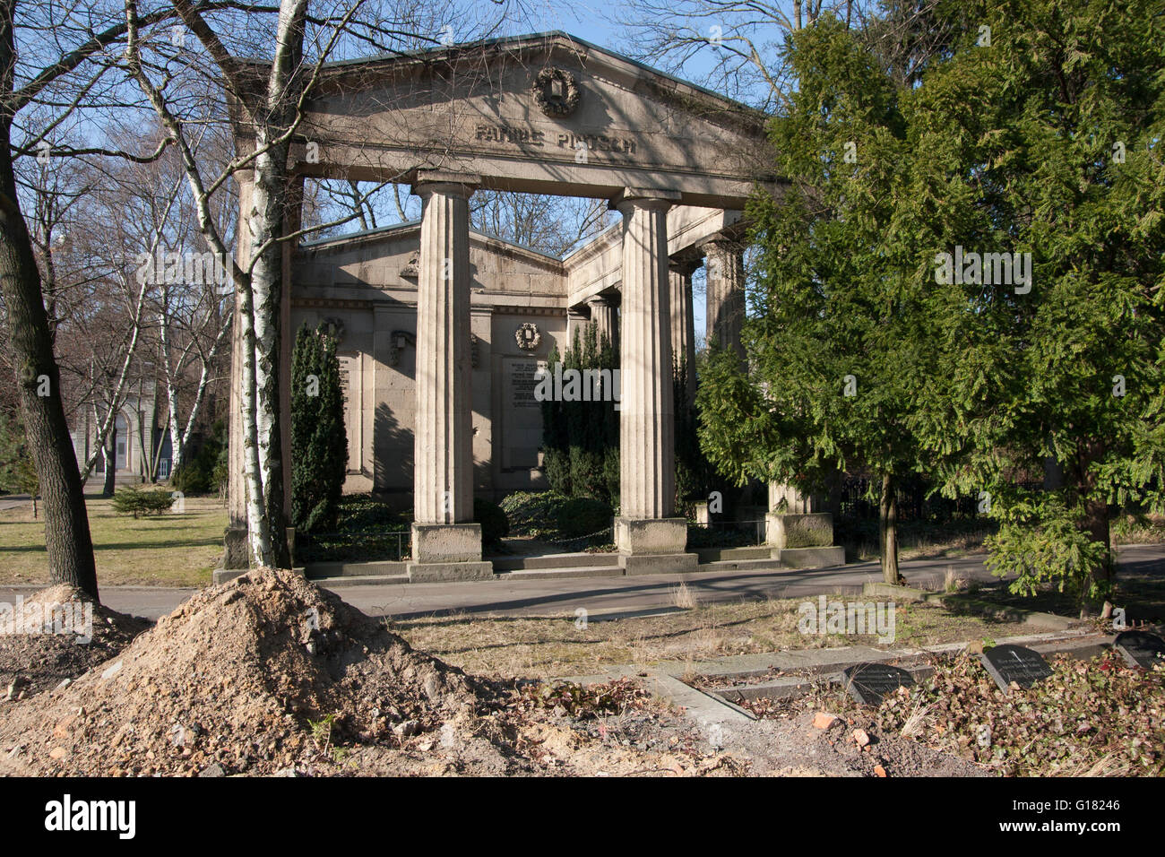 cemetery Berlin Germany Stock Photo - Alamy