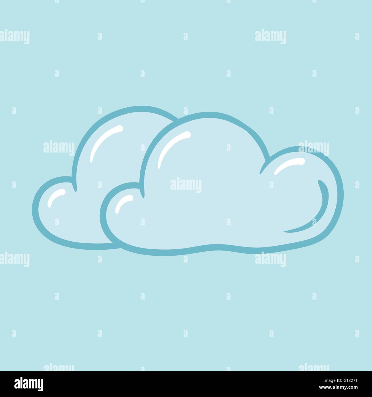 vector icon cloudy Stock Vector Image & Art - Alamy