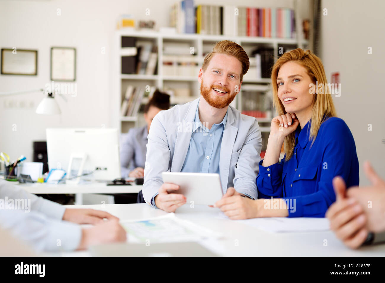 Business people office collaboration Stock Photo - Alamy