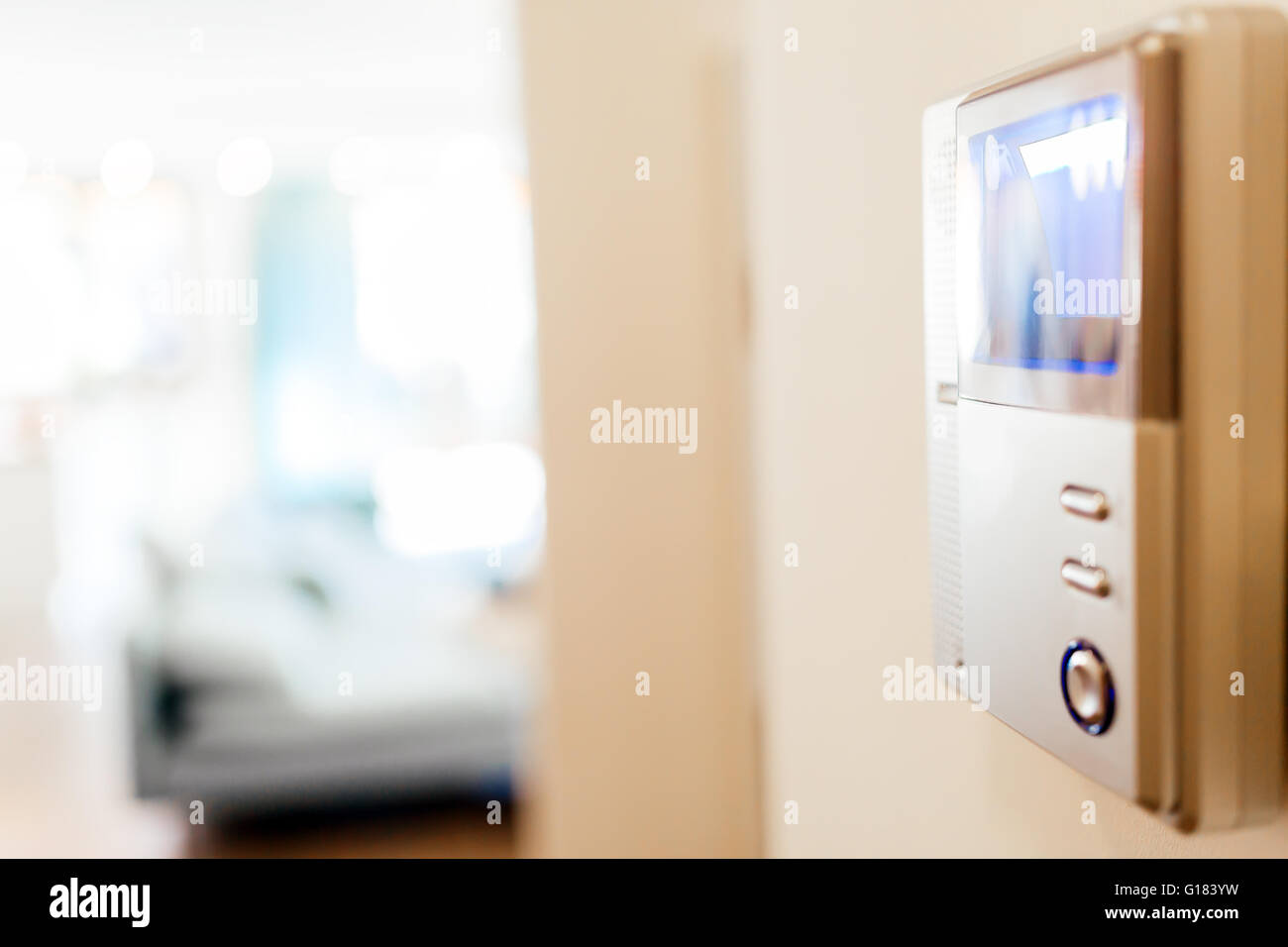 Intercom is a safety and a practical device Stock Photo - Alamy