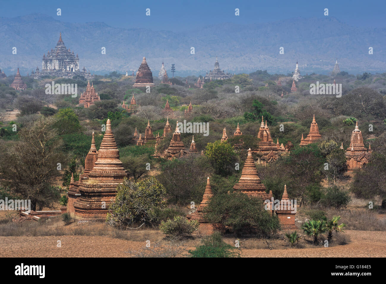 Temples in Bagan, Land of Pagoda, Myanmar Stock Photo - Alamy