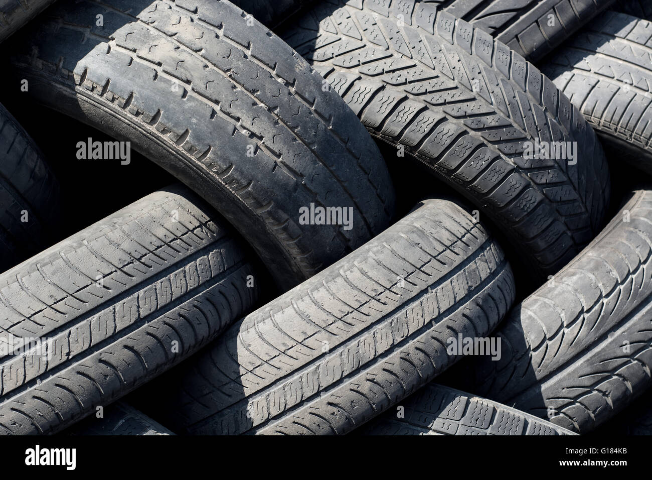 Old tires for recycling hi-res stock photography and images - Alamy