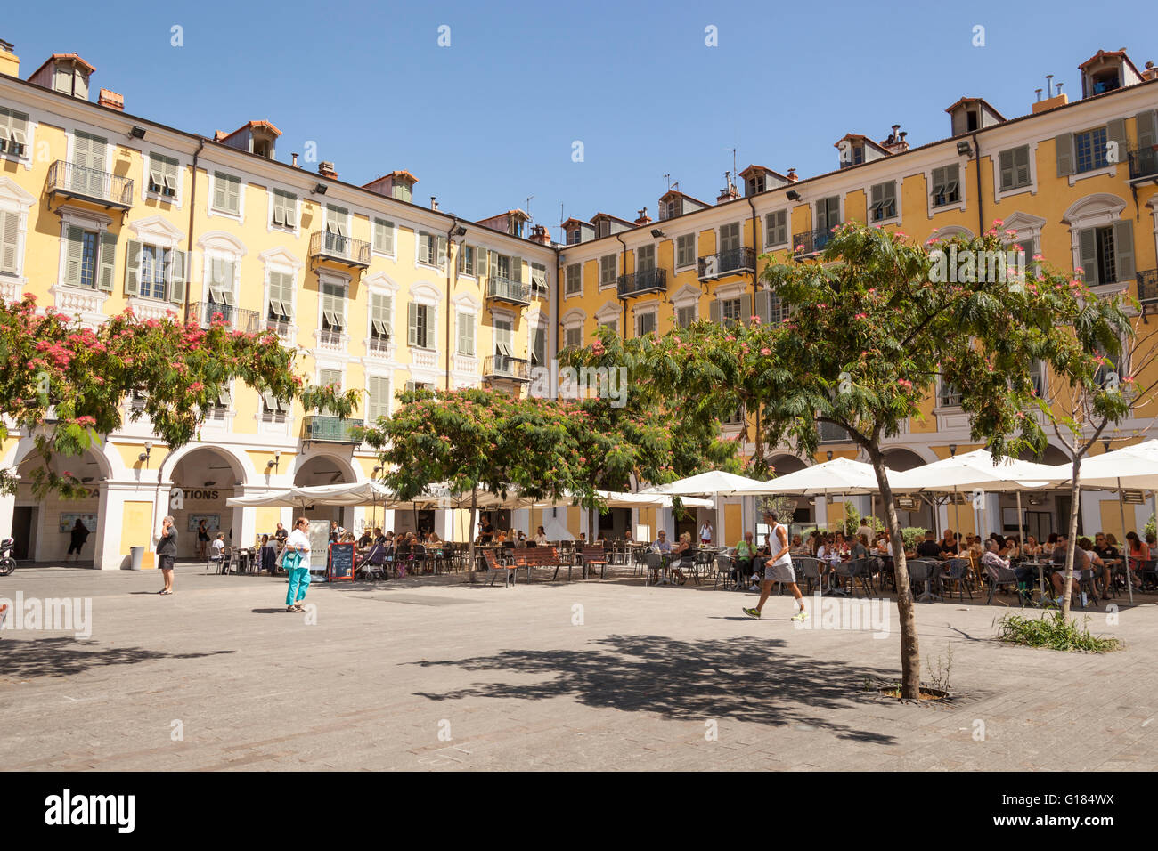 Place Garibaldi, Garibaldi Square, Nice, Cote D’Azur, France Stock ...
