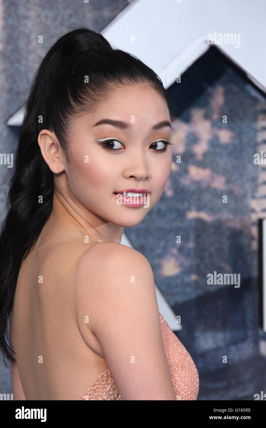 LONDON - MAY 9, 2016: Lana Condor attends the X-Men: Apocalypse - UK ...