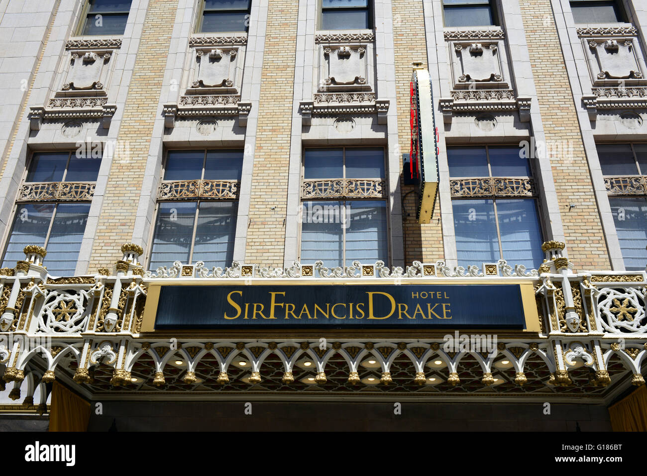The Sir Francis Drake Hotel, Powell Street, San Francisco, California ...