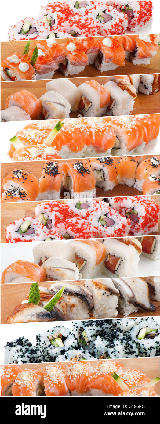 Takeaway assortment sushi rolls hi-res stock photography and images - Alamy