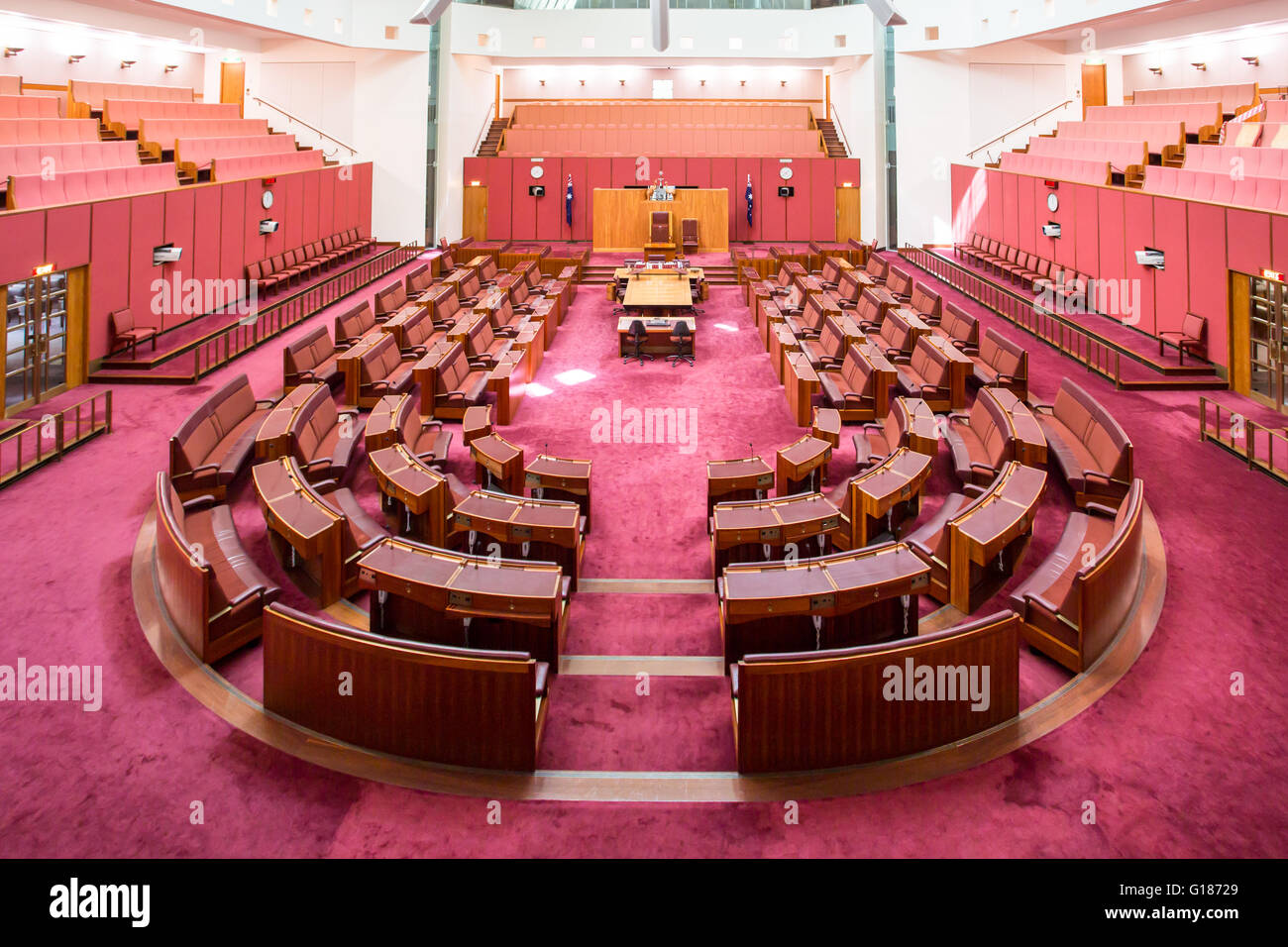 CANBERRA, AUSTRALIA - MAR 25, 2016: Interior view of the Australian ...