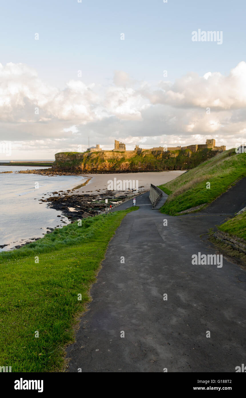 Coastal Pathway leading to King Edward's Bay, Tynemouth, including ...