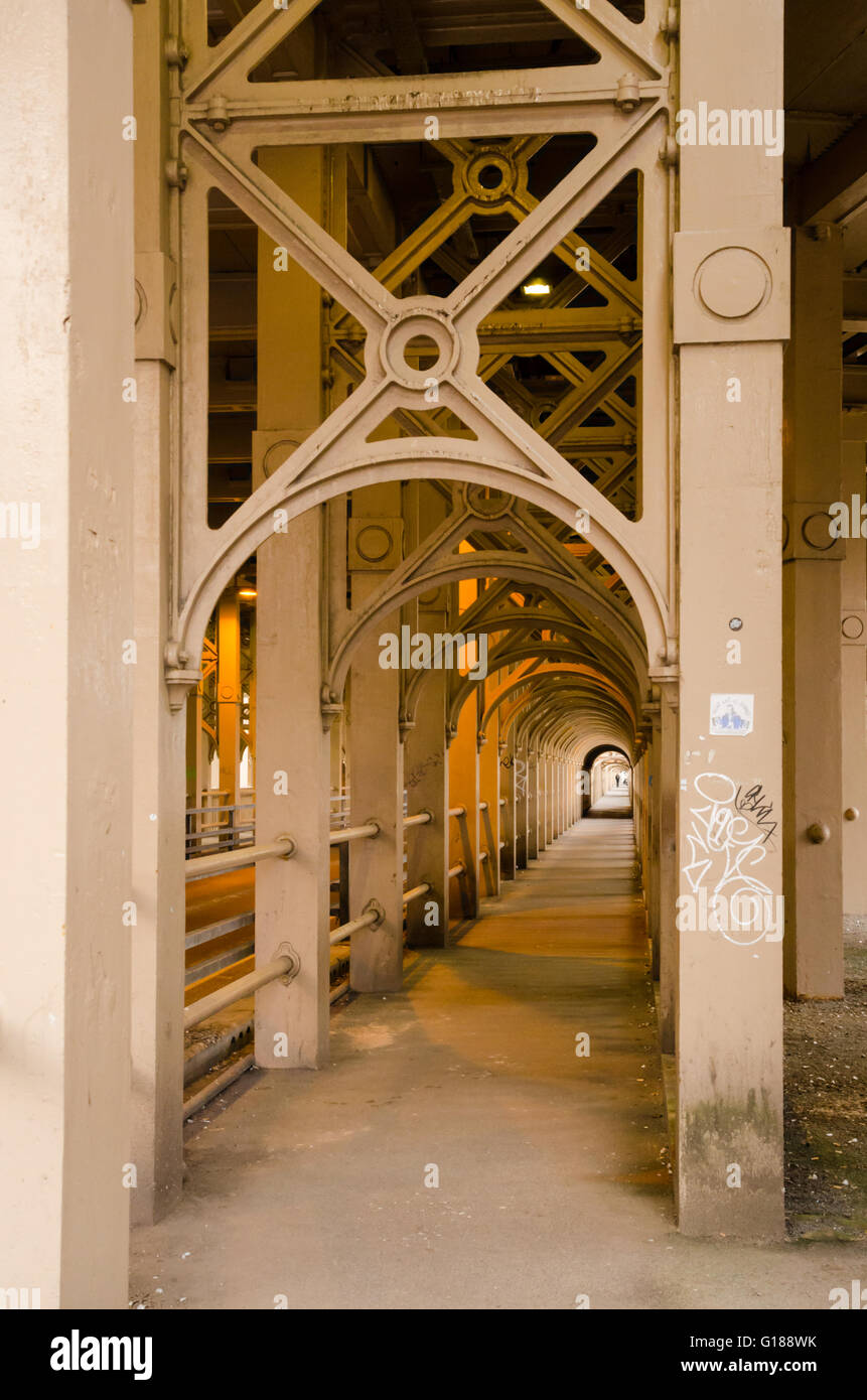 The Interior of The High-Level Bridge (1849), a Grade I Listed Road ...