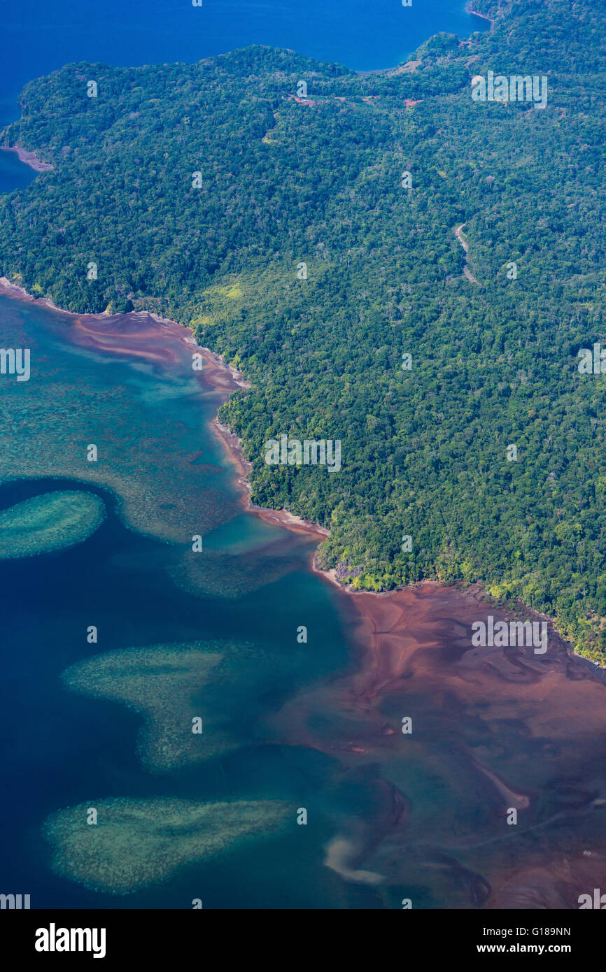 COSTA RICA - Aerial view of Golfo Dulce Stock Photo - Alamy