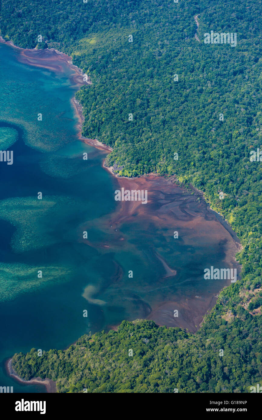 COSTA RICA - Aerial view of Golfo Dulce Stock Photo - Alamy