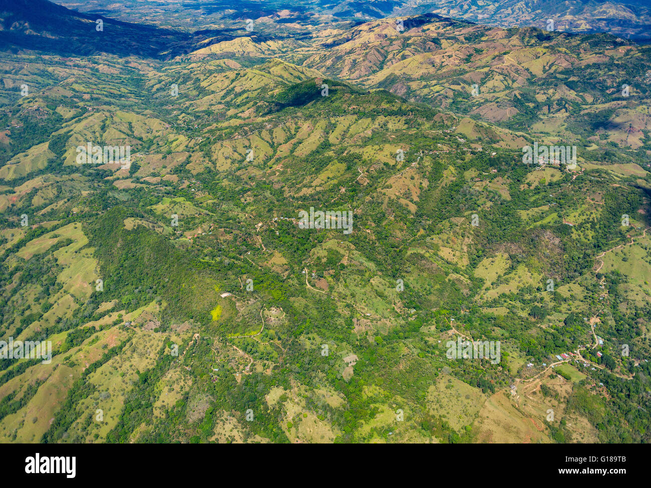 COSTA RICA - Aerial view of landscape Stock Photo - Alamy