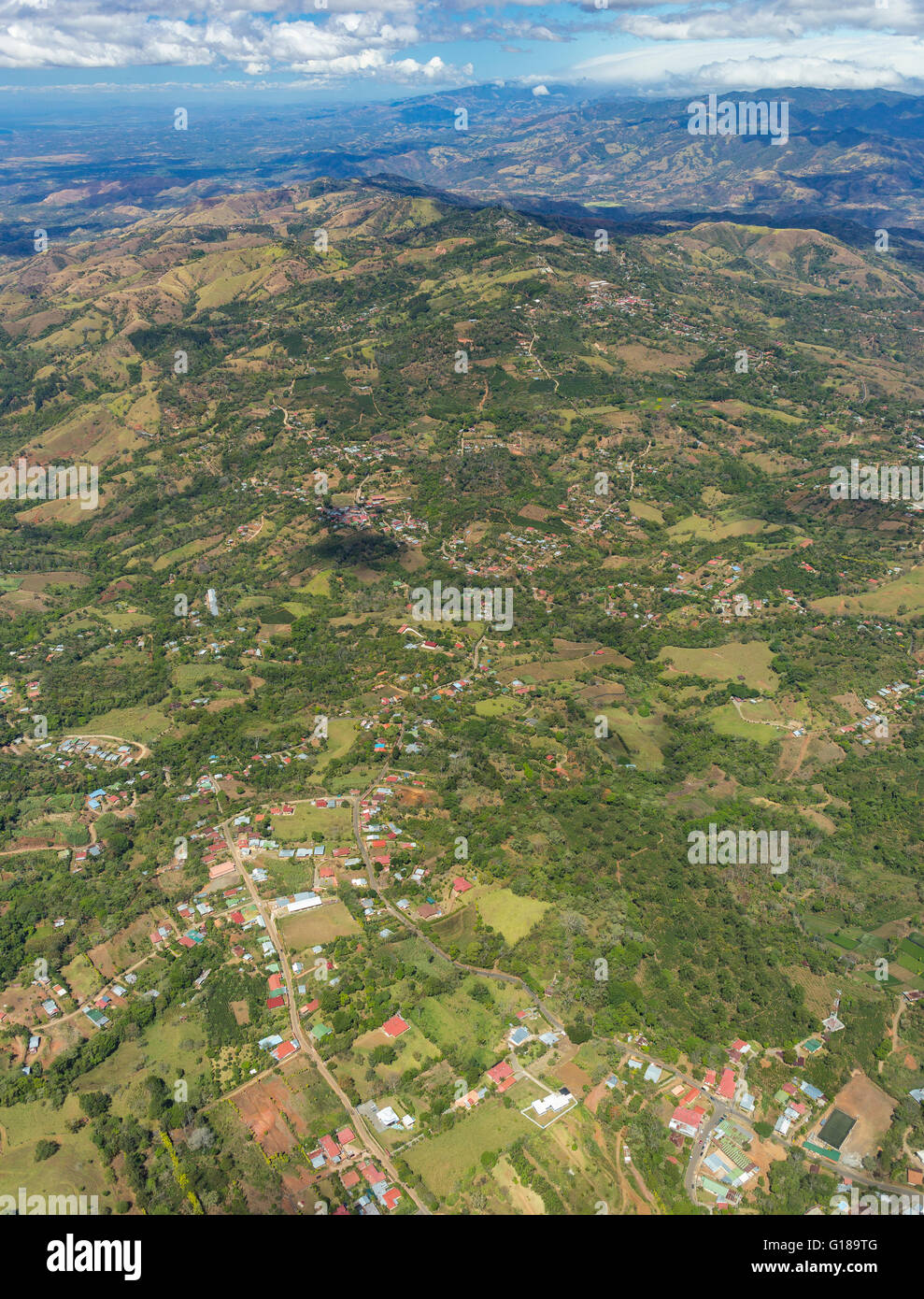 COSTA RICA - Aerial view of landscape Stock Photo - Alamy