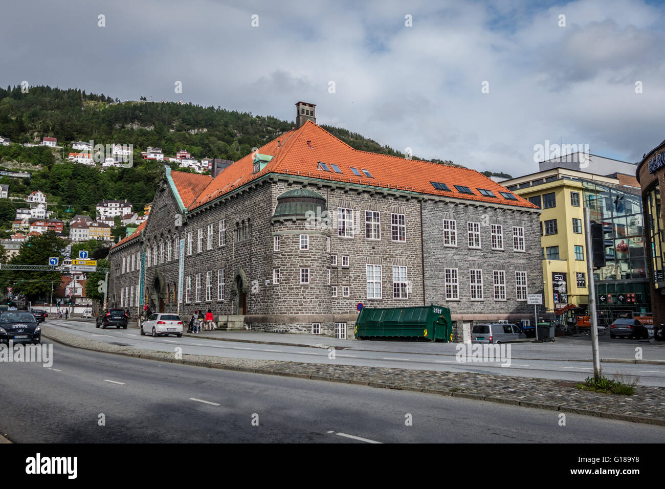 The building of the public library of Bergen Stock Photo - Alamy