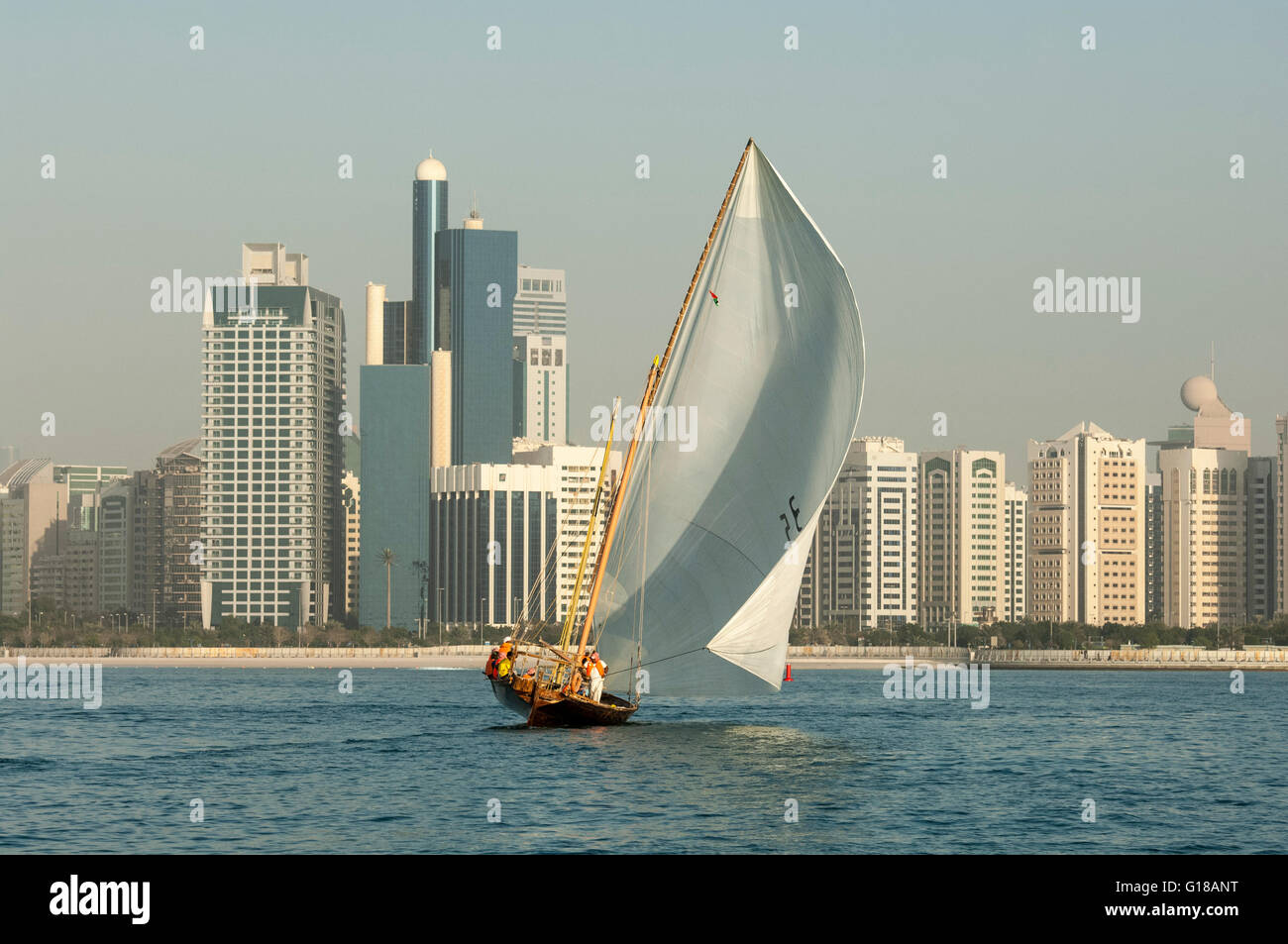 Dhow racing Abu Dhabi, United Arab Emirates Stock Photo - Alamy