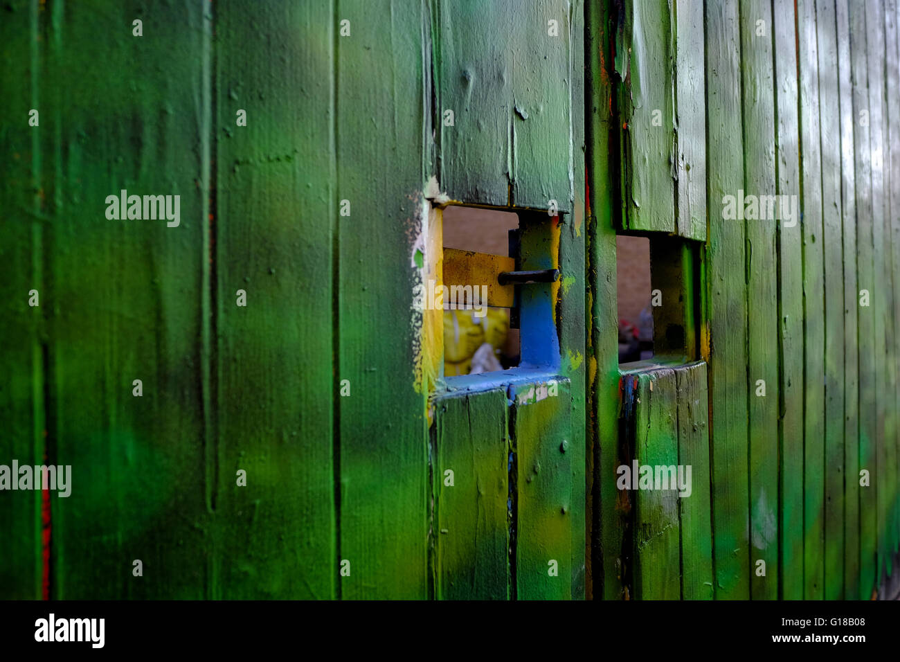 Holes in gate hi-res stock photography and images - Alamy