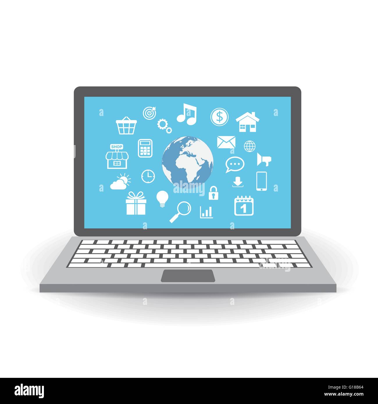 Computer application Stock Vector Images - Alamy