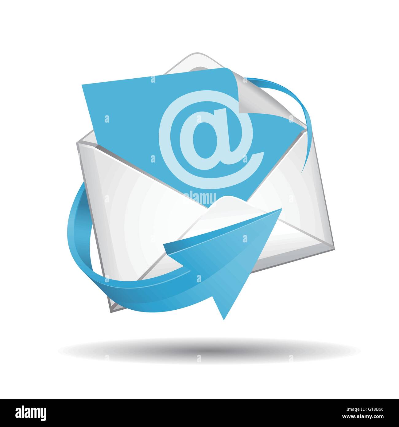 Mail blue sign Stock Vector Images - Alamy