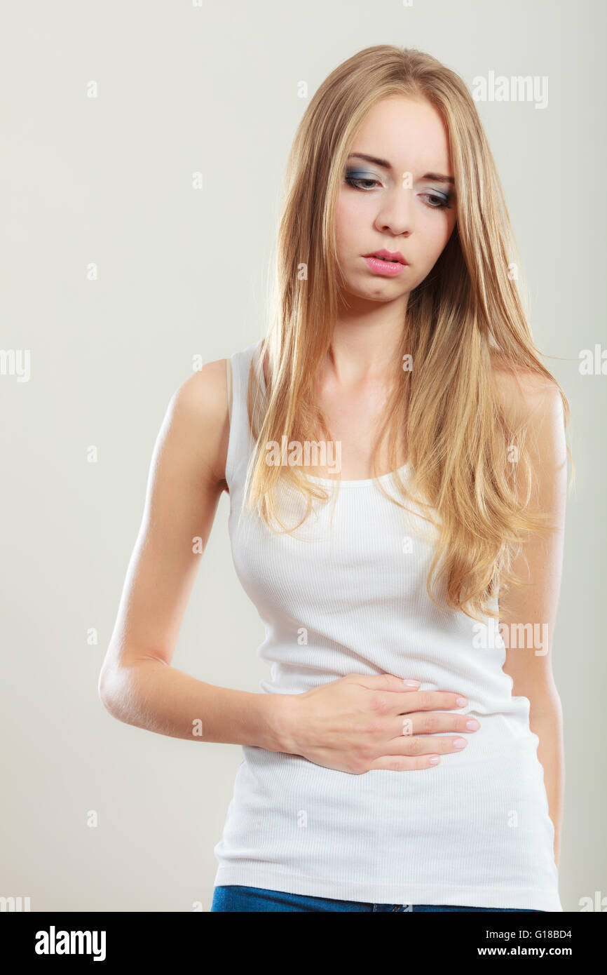 Bellyache symptom hi-res stock photography and images - Alamy