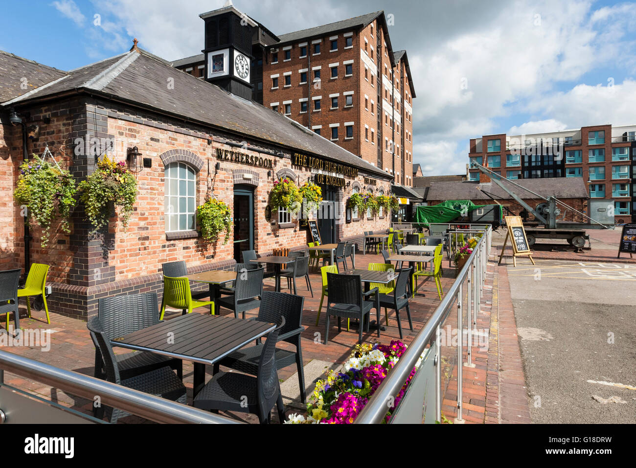 Lord High Constable pub, Gloucester Quays, Gloucester city centre. UK ...