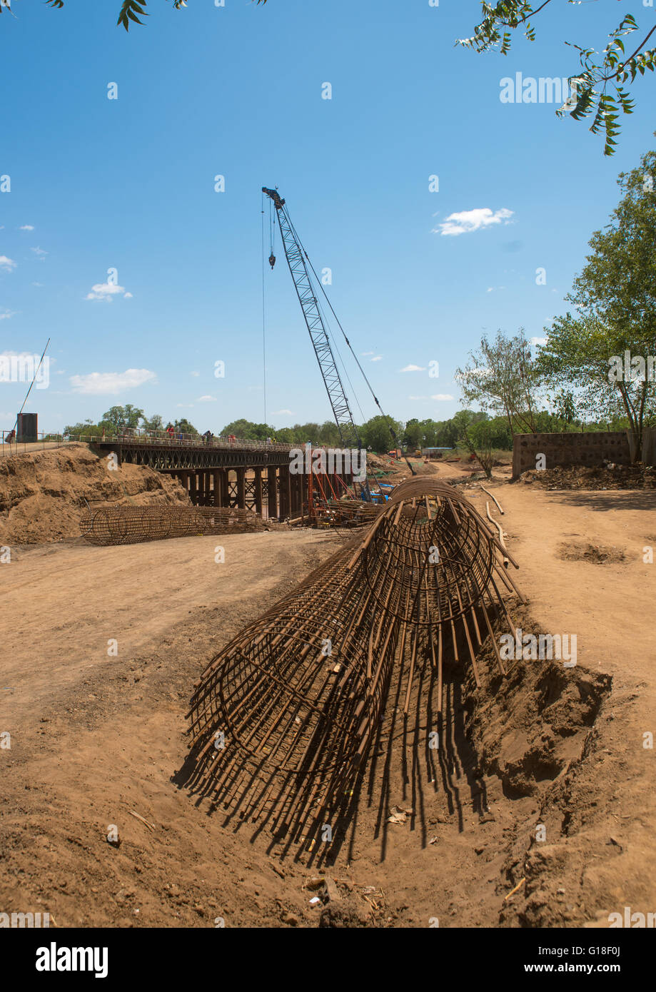 Construction of a new bridge over omo river by chinses company, Omo ...